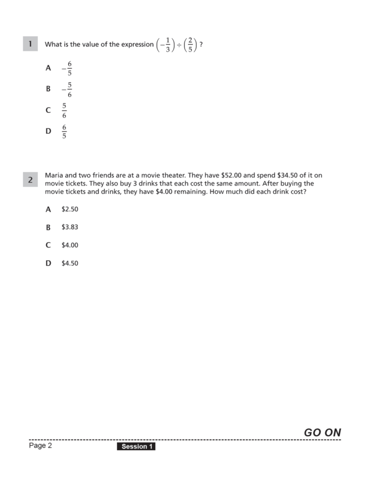 Grade 7 Math State Test Sample Questions (2023) - Studocu