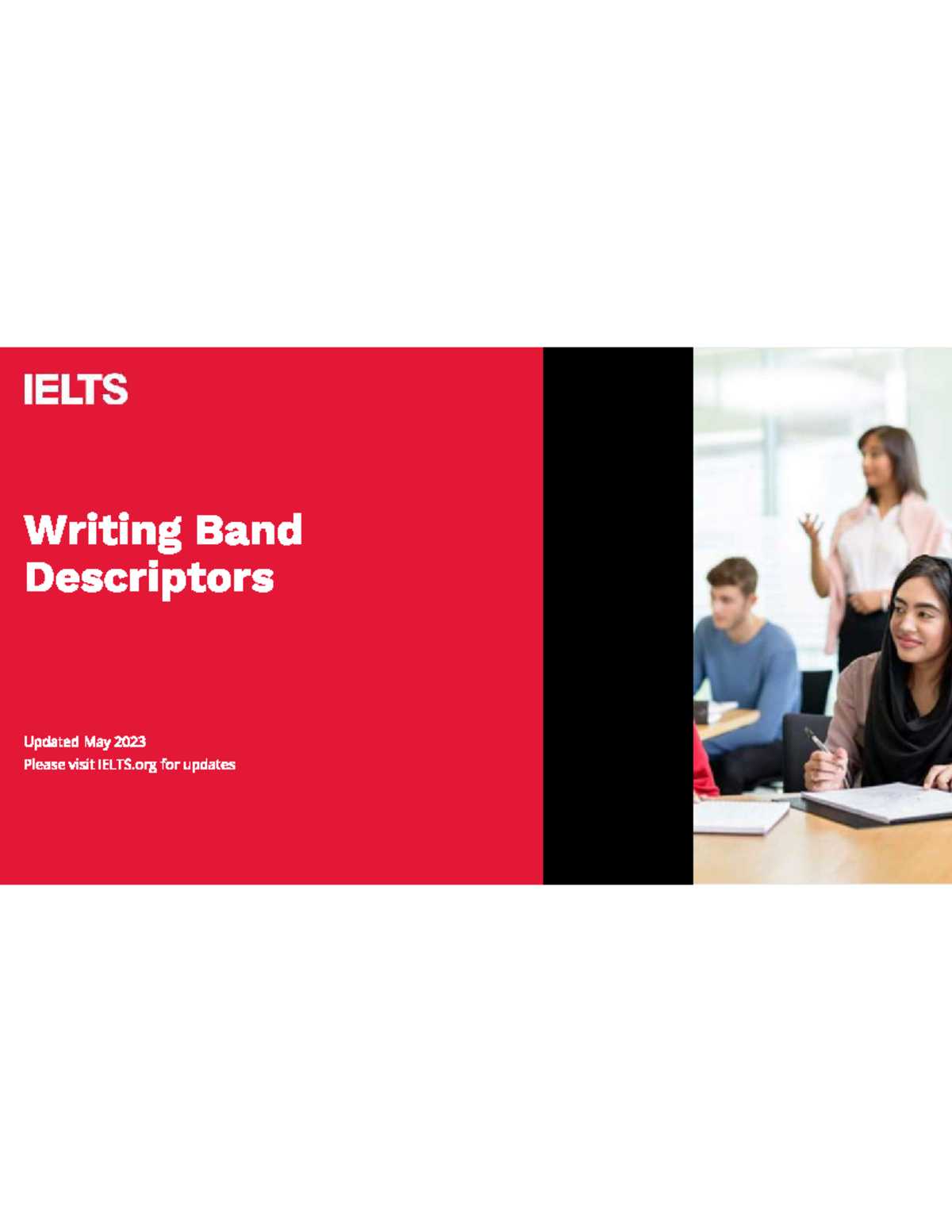 IELTS Writing Task 2 Band Descriptors Updated May 2023 - Studocu
