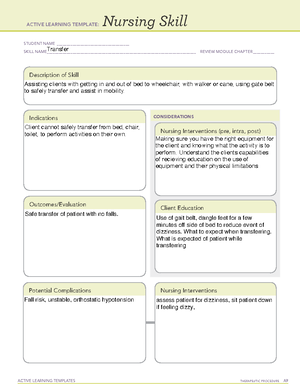 Nursing Skill postmortem care 1 - ACTIVE LEARNING TEMPLATES THERAPEUTIC ...