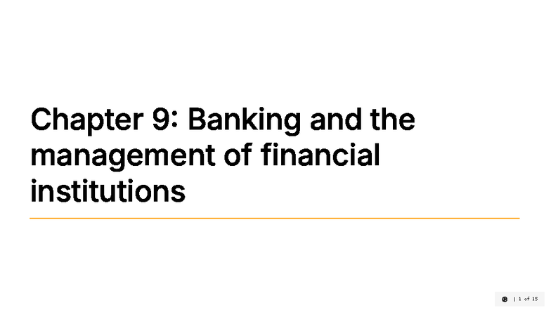 Chapter 9: Banking & Financial Institutions Management Notes - Studocu