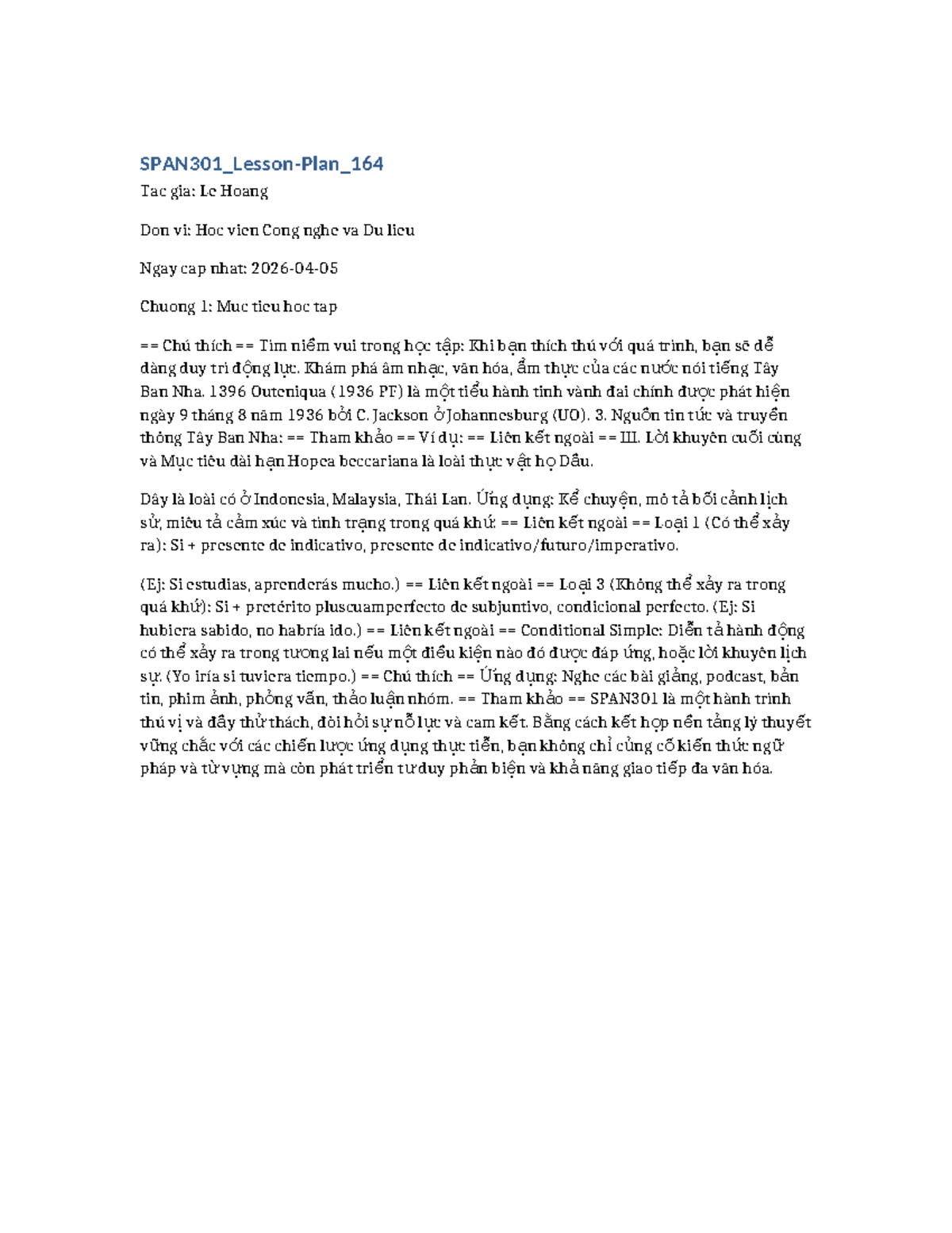 SPAN301 Lesson Plan: Engaging with Spanish Culture and Language - Studocu