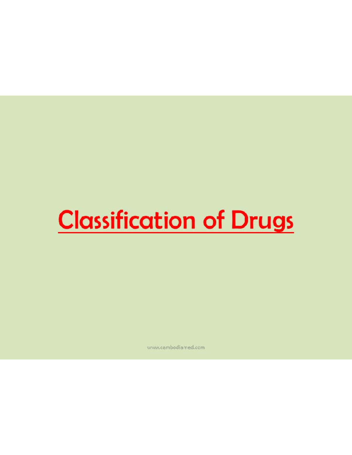 KDT-Classification of Cholinergic and Adrenergic Drugs - Studocu