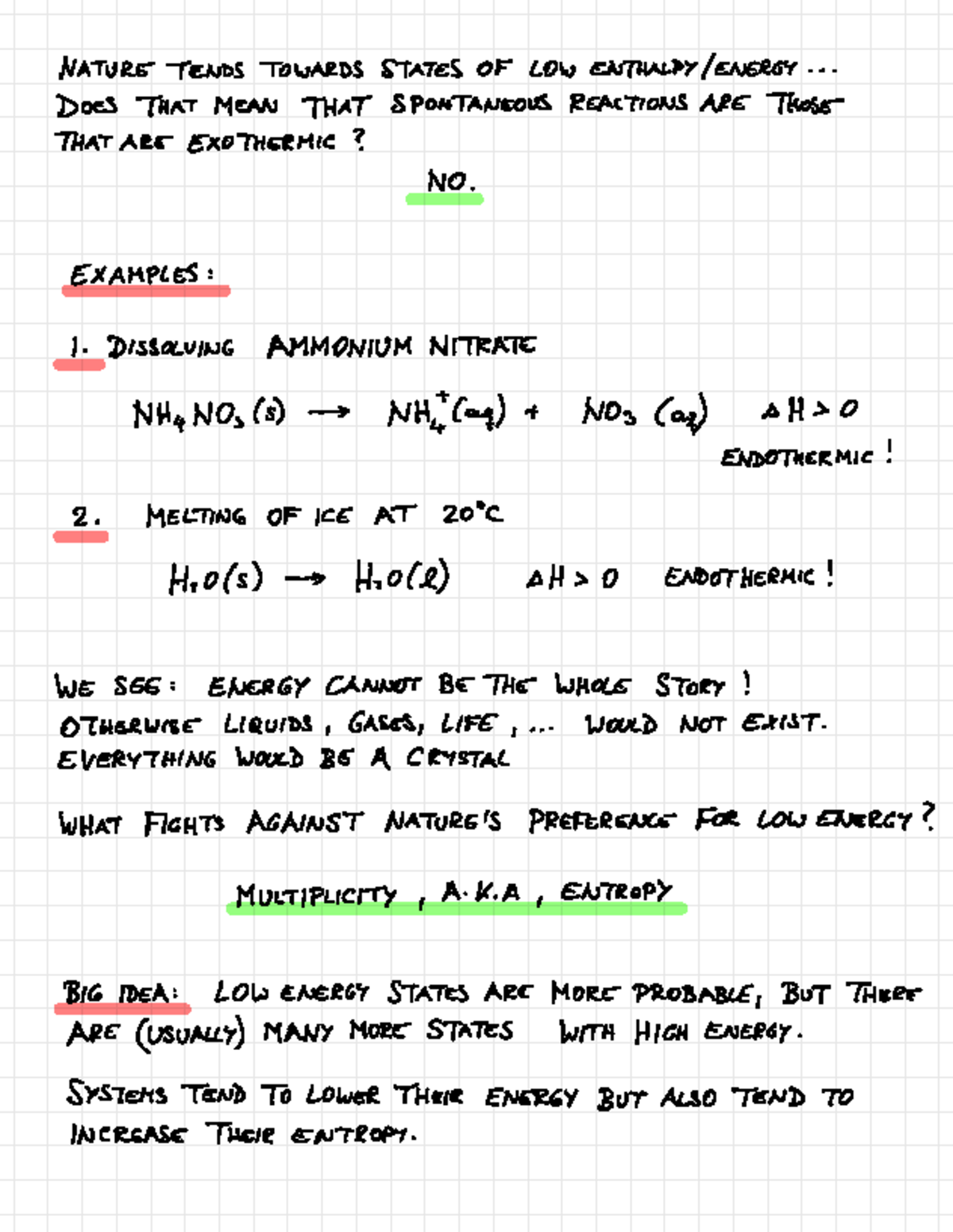 Final Exam Study Guide: Entropy and Enthalpy Concepts - ABC123 - Studocu