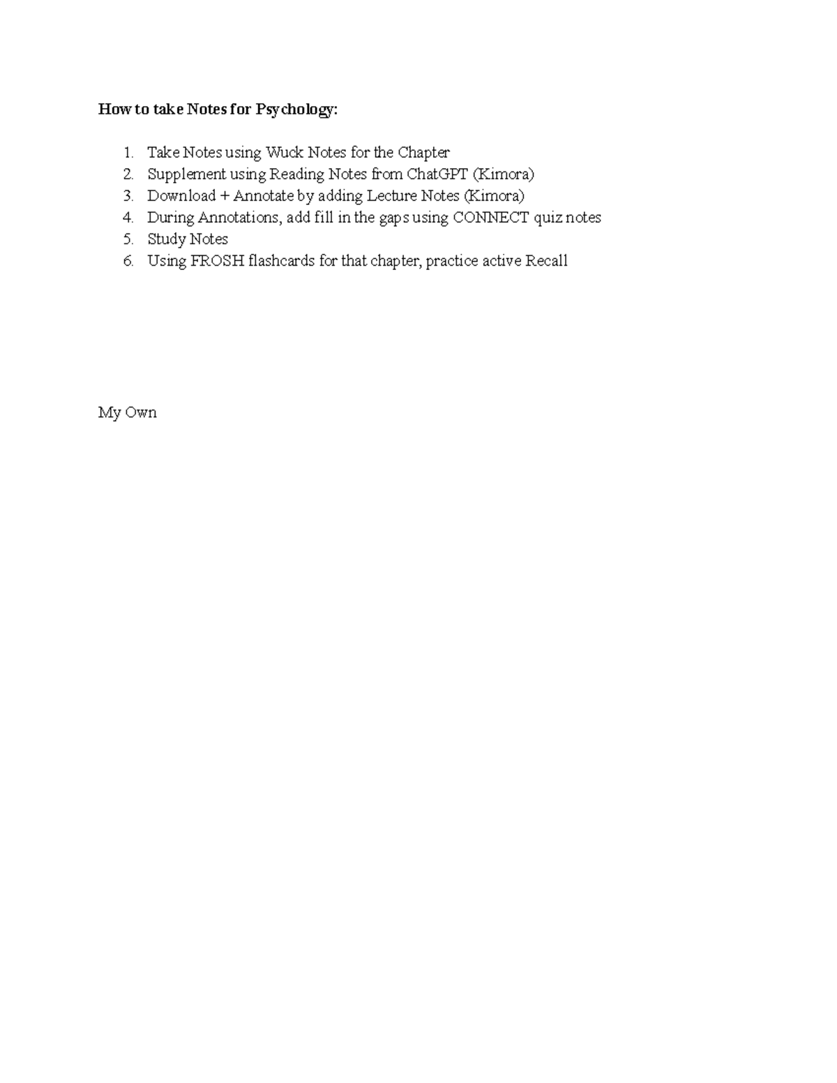 Psychology Course Notes: Chapter 5 - Understanding Synesthesia and ...