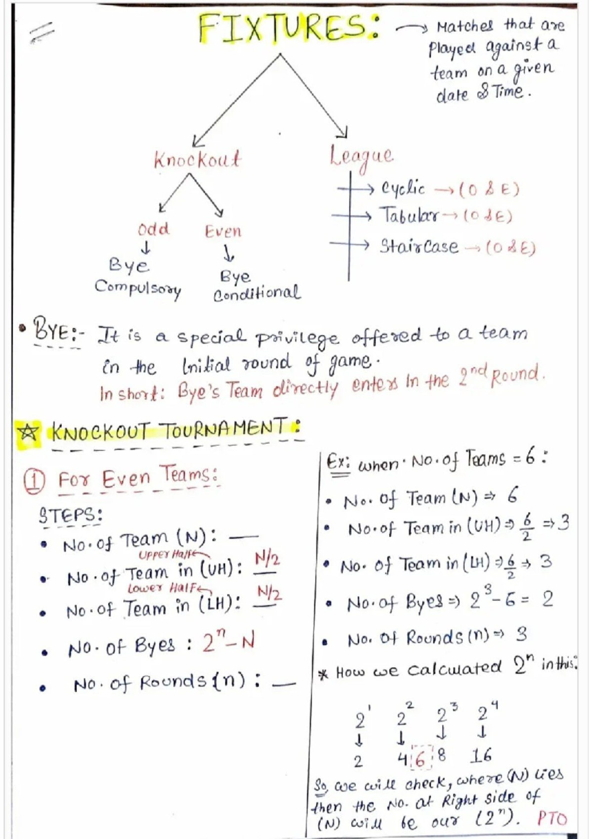 Fixtures and Seeding in Knockout Tournaments (PE) - Studocu