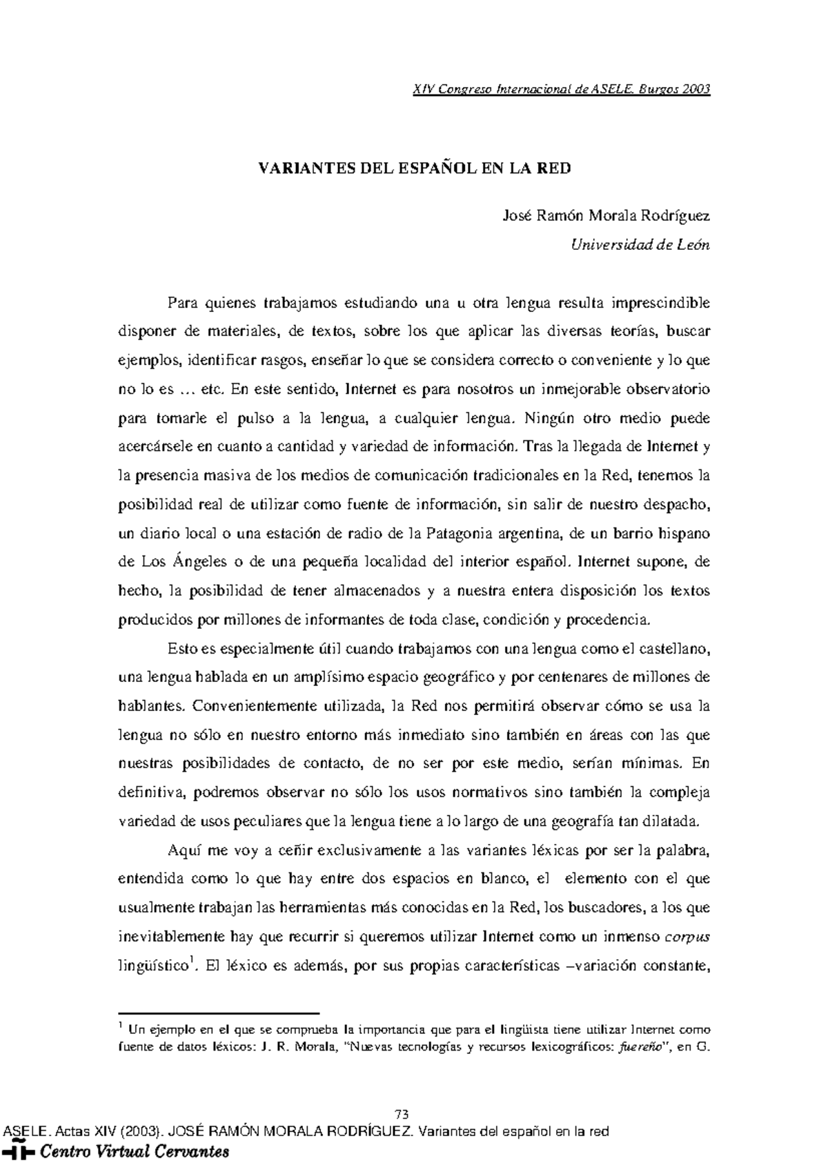 Variantes Léxicas del Español en Internet: Un Estudio Detallado - Studocu