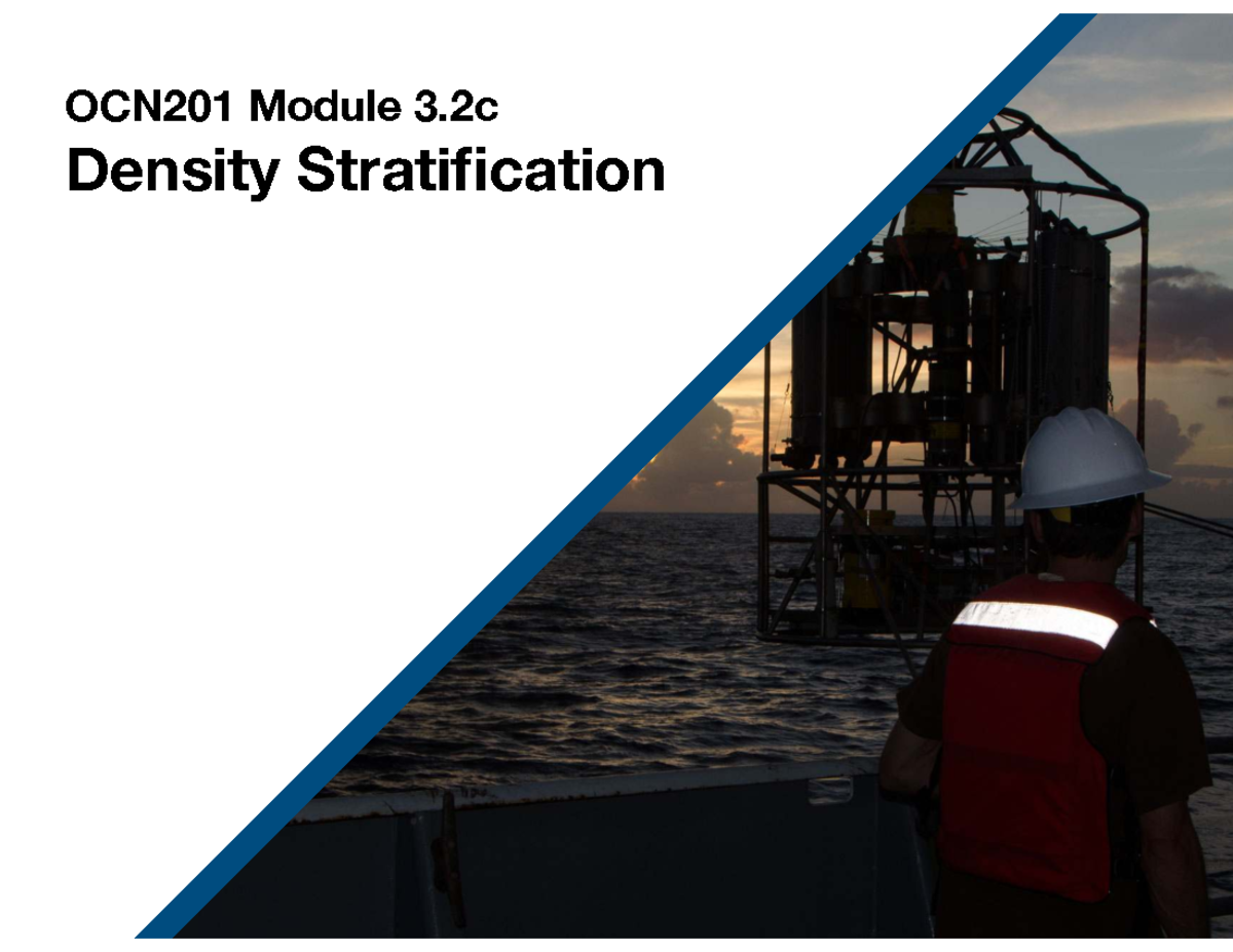Density Stratification and Sound Propagation (OCN201 Module 3.2c) - Studocu