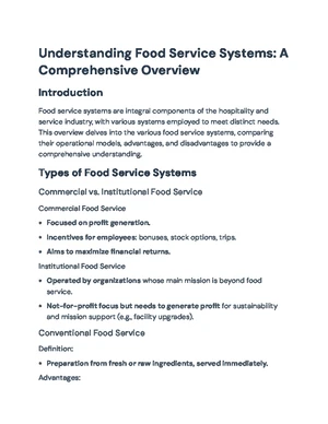 Commercial vs. Institutional Food Service Systems: A Detailed Analysis ...