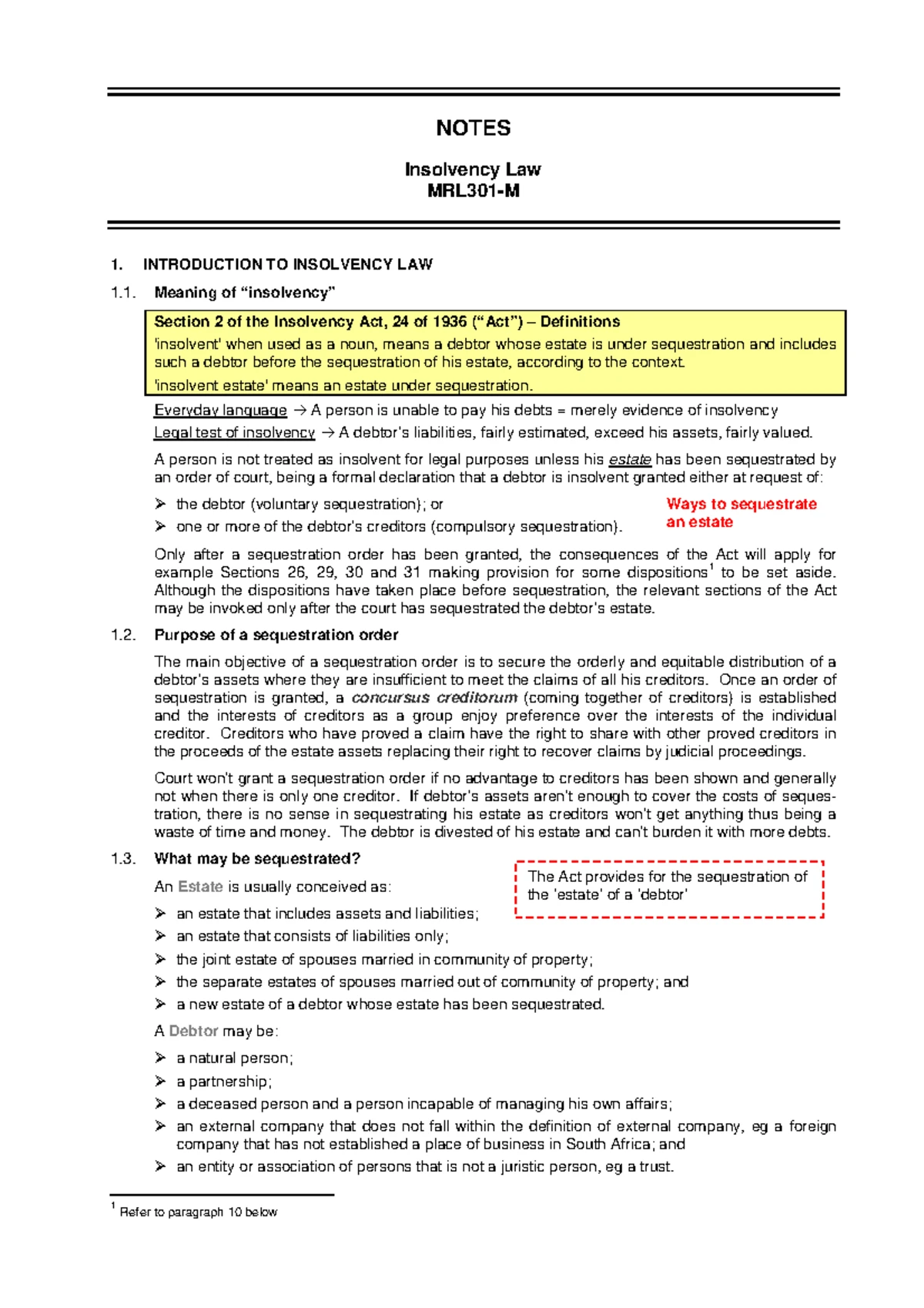 Business rescue notes (Chapter 6 summary) - OVERVIEW OF CHAPTER 6 OF ...