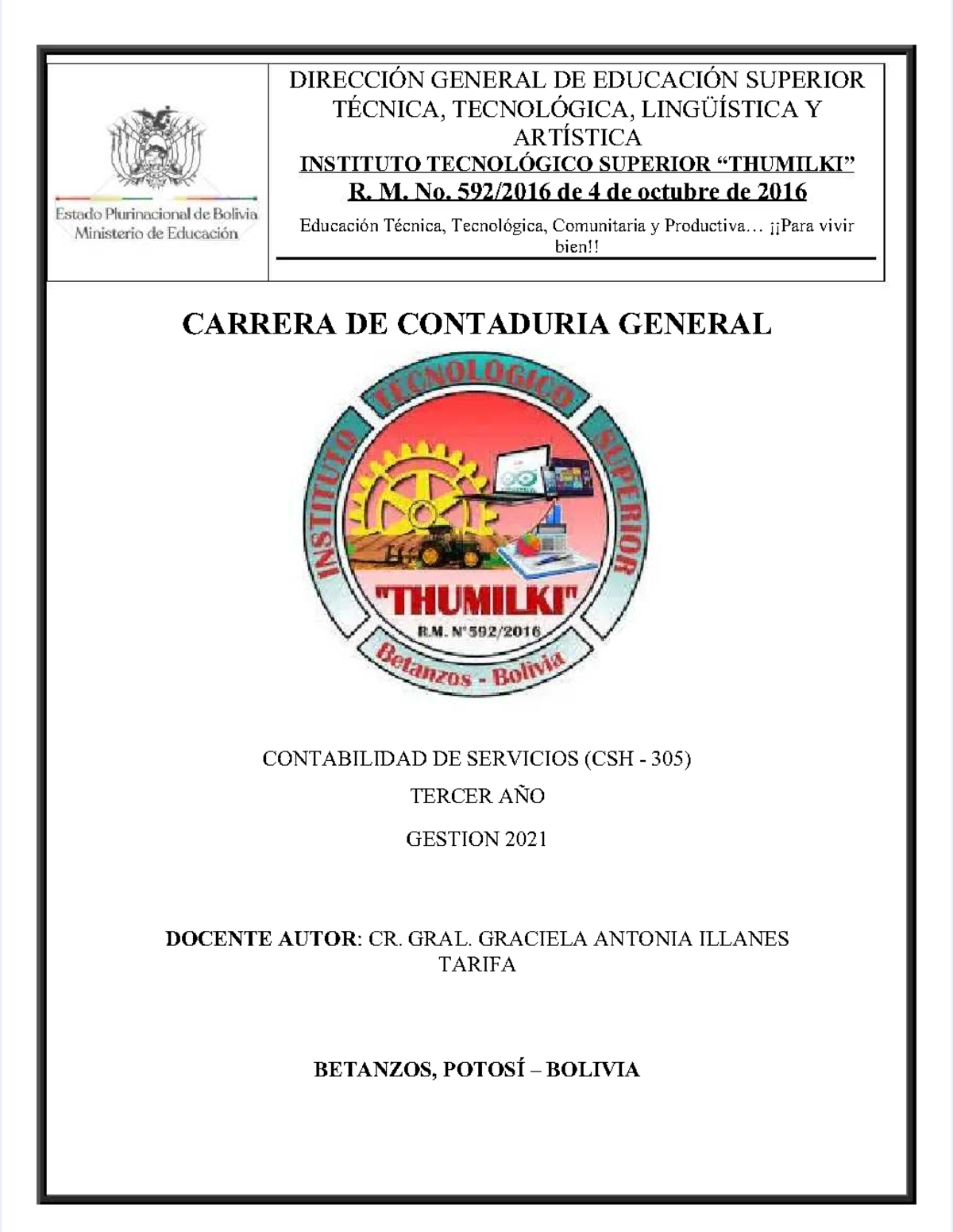 Contabilidad de Servicios CSH-305: Guía Completa para Estudiantes - Studocu