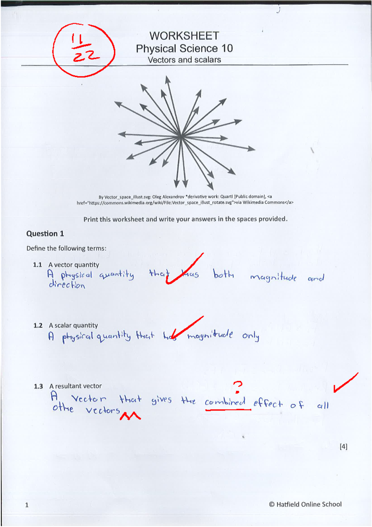 Mokheseng Atlehang Physical Science Vectors and Scalar 26February - 11 ...