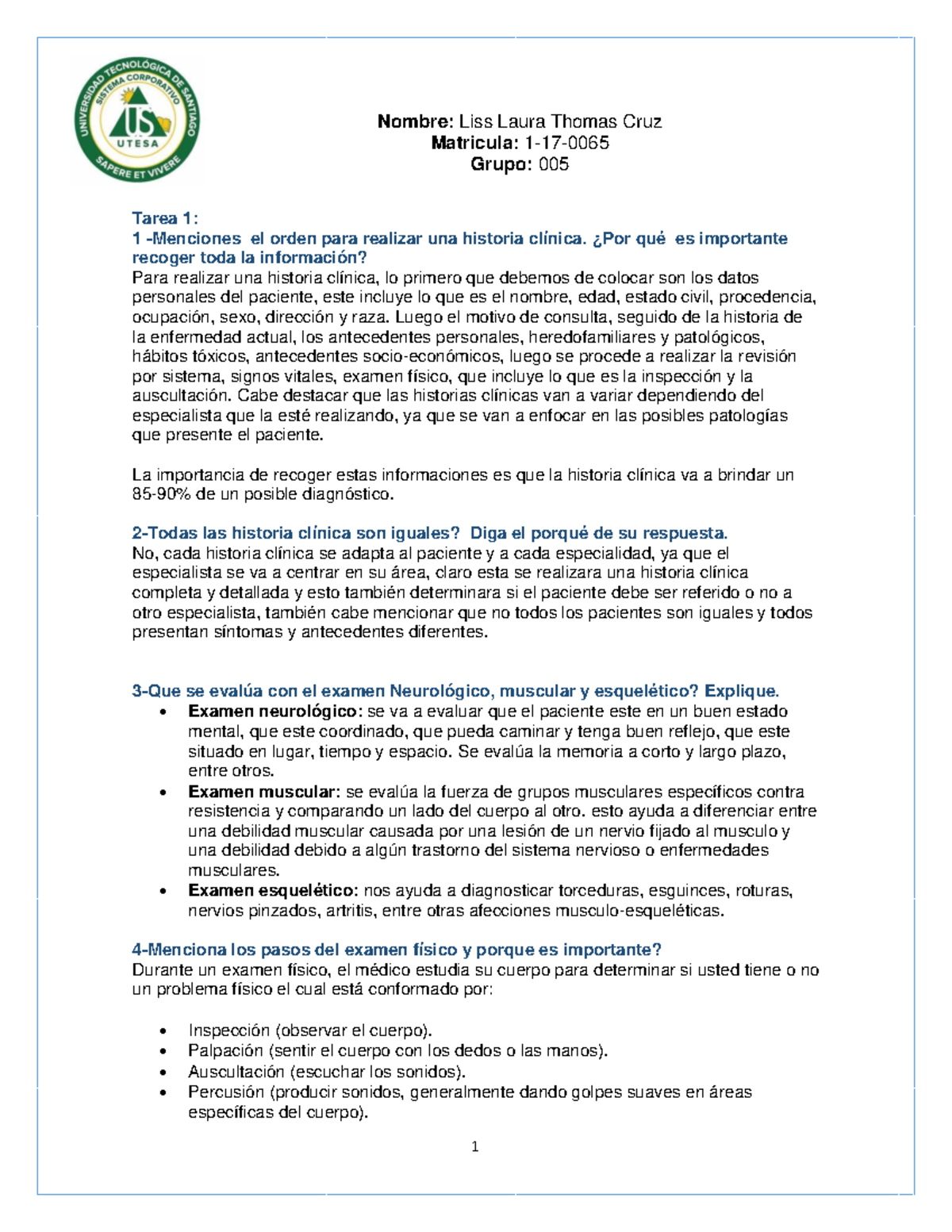 Liss Laura Thomas 1-17-0065 - Nombre: Liss Laura Thomas Cruz Matricula ...