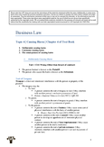 LAWS1100 - UQ - Business Law - Studocu