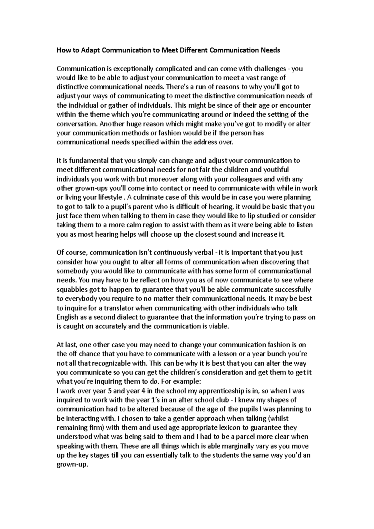 How to Adapt Communication to Meet Different Communication - There's a ...