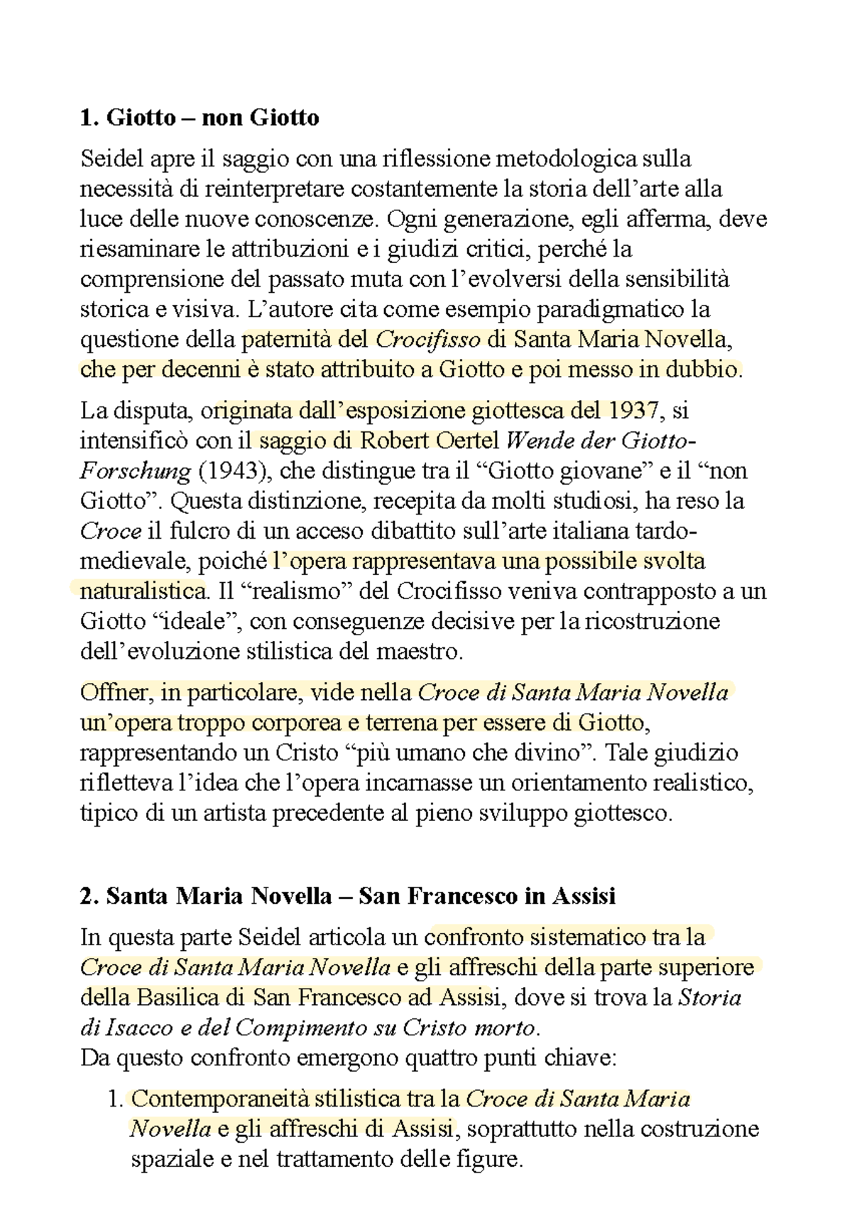 Il Crocifisso di Santa Maria Novella: Analisi e Riflessioni di Seidel ...