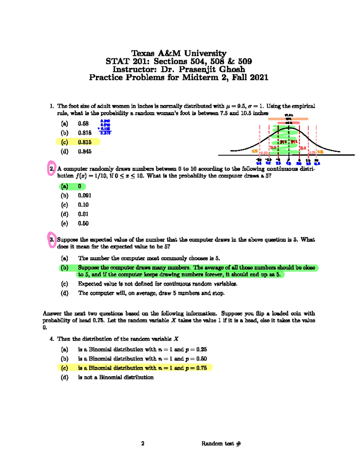 Lung Volumes Worksheet Solutions - Name ...