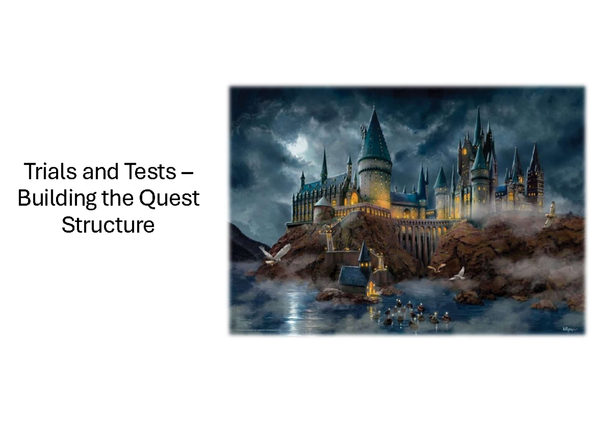 3. Trials and Tests: Building the Quest Structure in Literature - Studocu