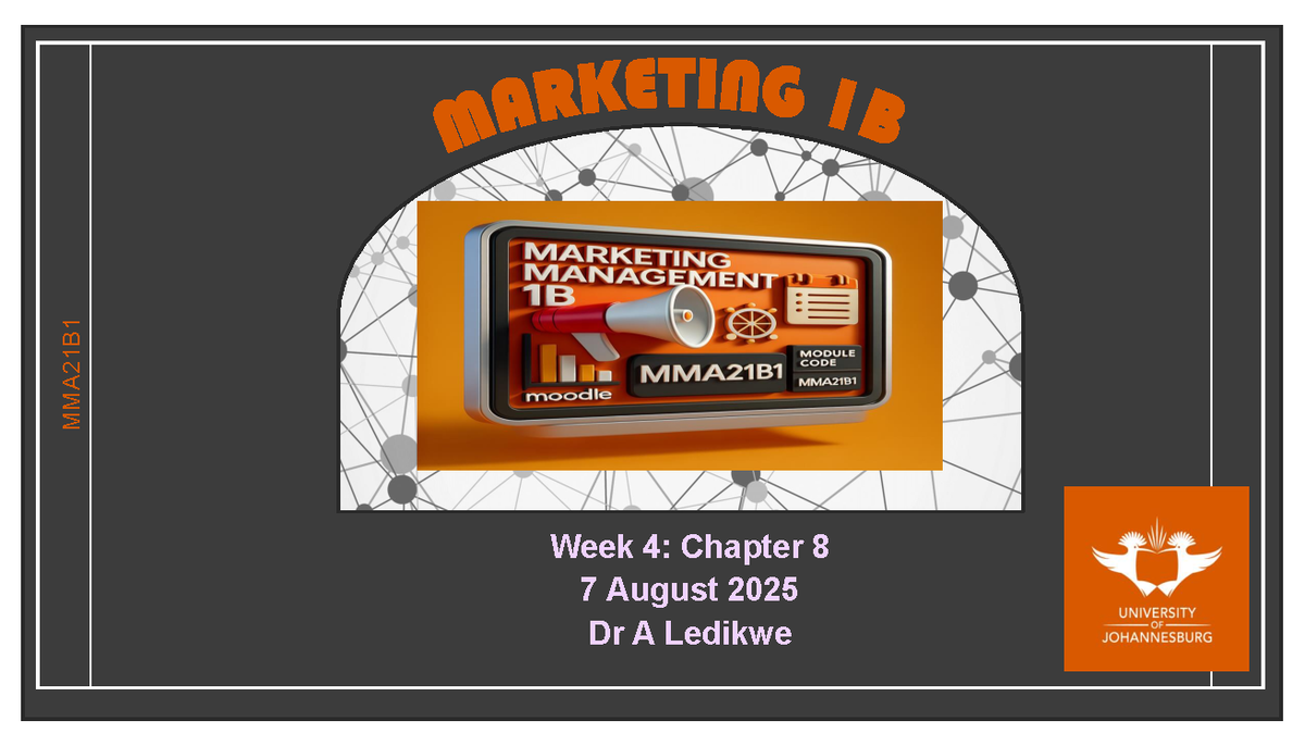 MMA21B1 Chapter 8: Product Decisions Overview (Week 4) - Studocu