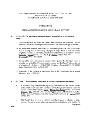 CAPE Law 2024 U2 P2 - Past paper - LAW CARE 2024 UNIT 02 PAPER OL 4 7 ...