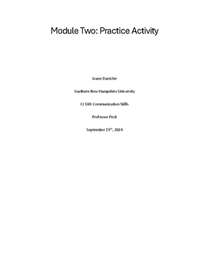 CJ 205 - Module Six Assignment - Module Six Assignment Joane Dantzler ...