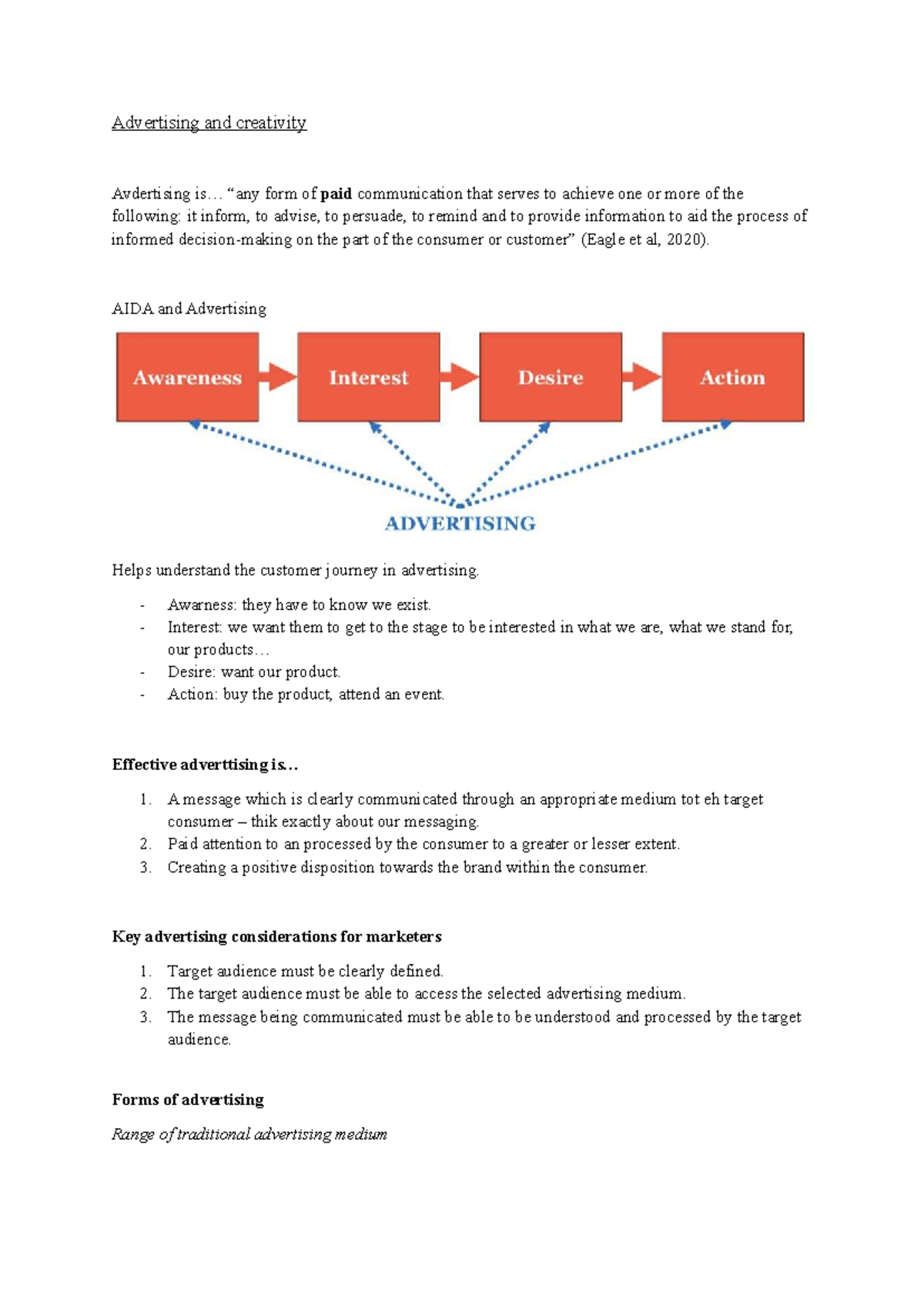 L4 - Lecture 4 Notes: Advertising Strategies and Consumer Engagement ...