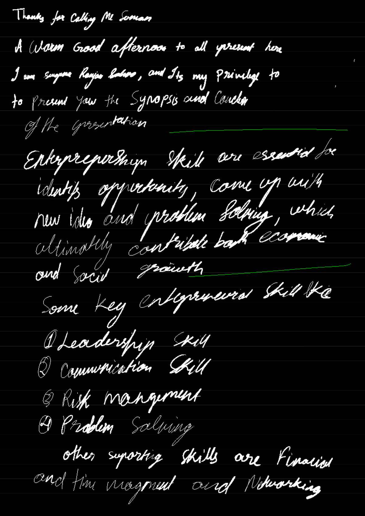 Untitled 08-12-2024 - Presentation - Thanks for Calling Me Suman A Warm Good afternoon to all ...