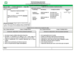 Formatos para tabla PAE - ETAPA I VALORACIÓN Diagnostico Medico Tipo de ...