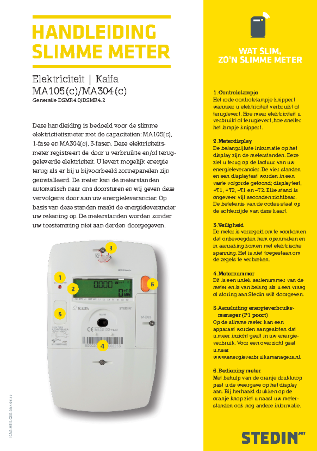 Handleiding Slimme Meter voor MA105(c) en MA304(c) Gebruik - Studeersnel