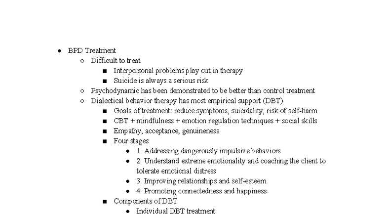 Understanding Personality Disorders: BPD, ASPD, ODD, & Autism Etiology - Studocu