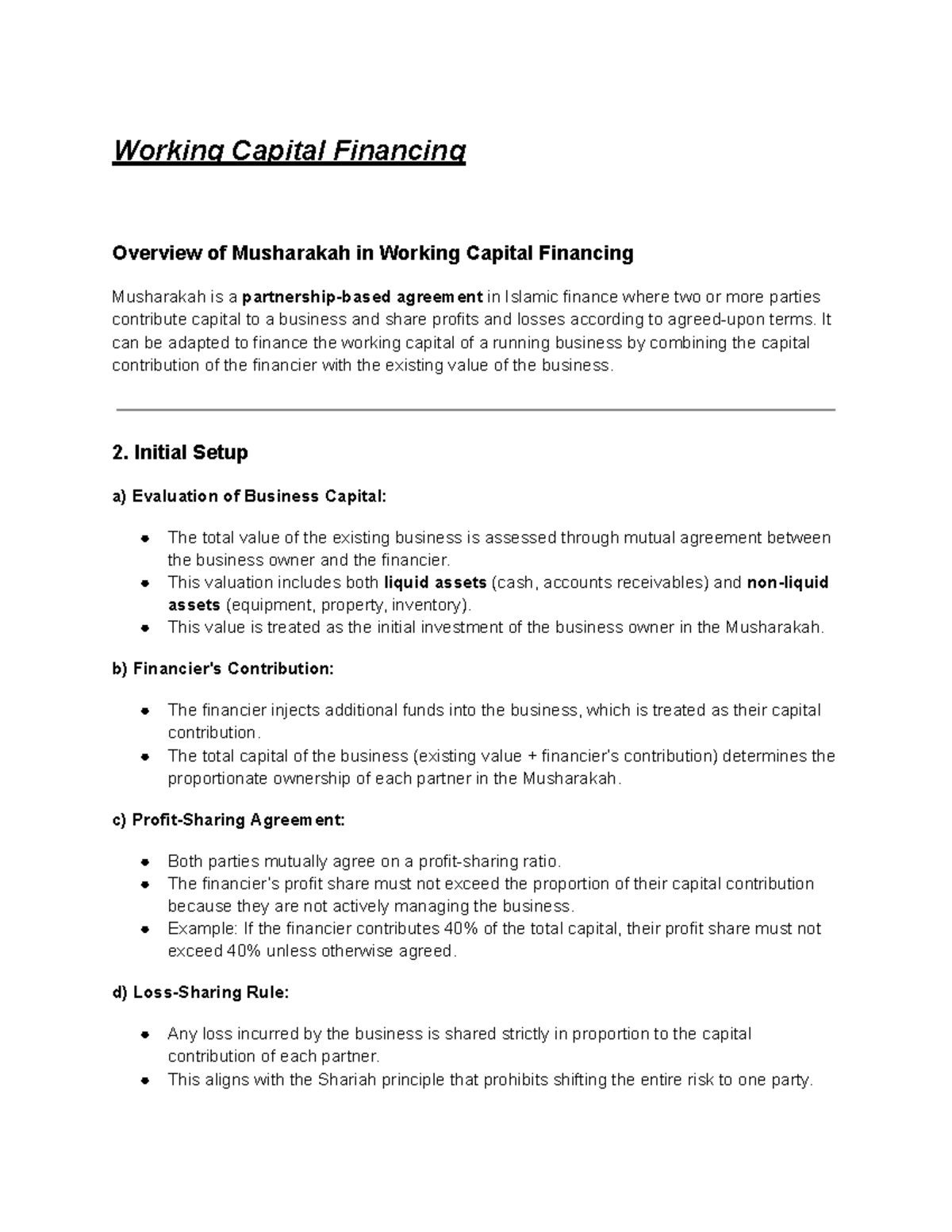 Working Capital Financing - Working Capital Financing Overview of ...