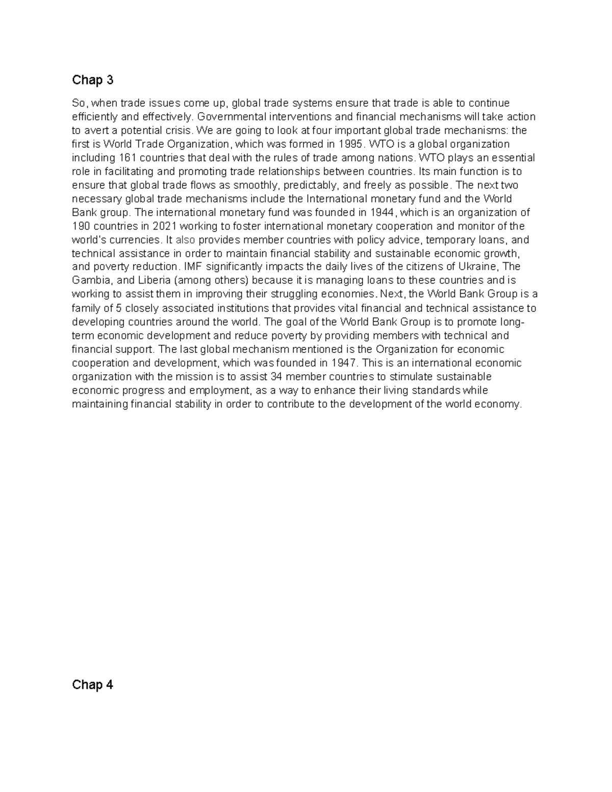 Chap 3-9: Key Concepts in Global Trade & Workforce Diversity Management ...
