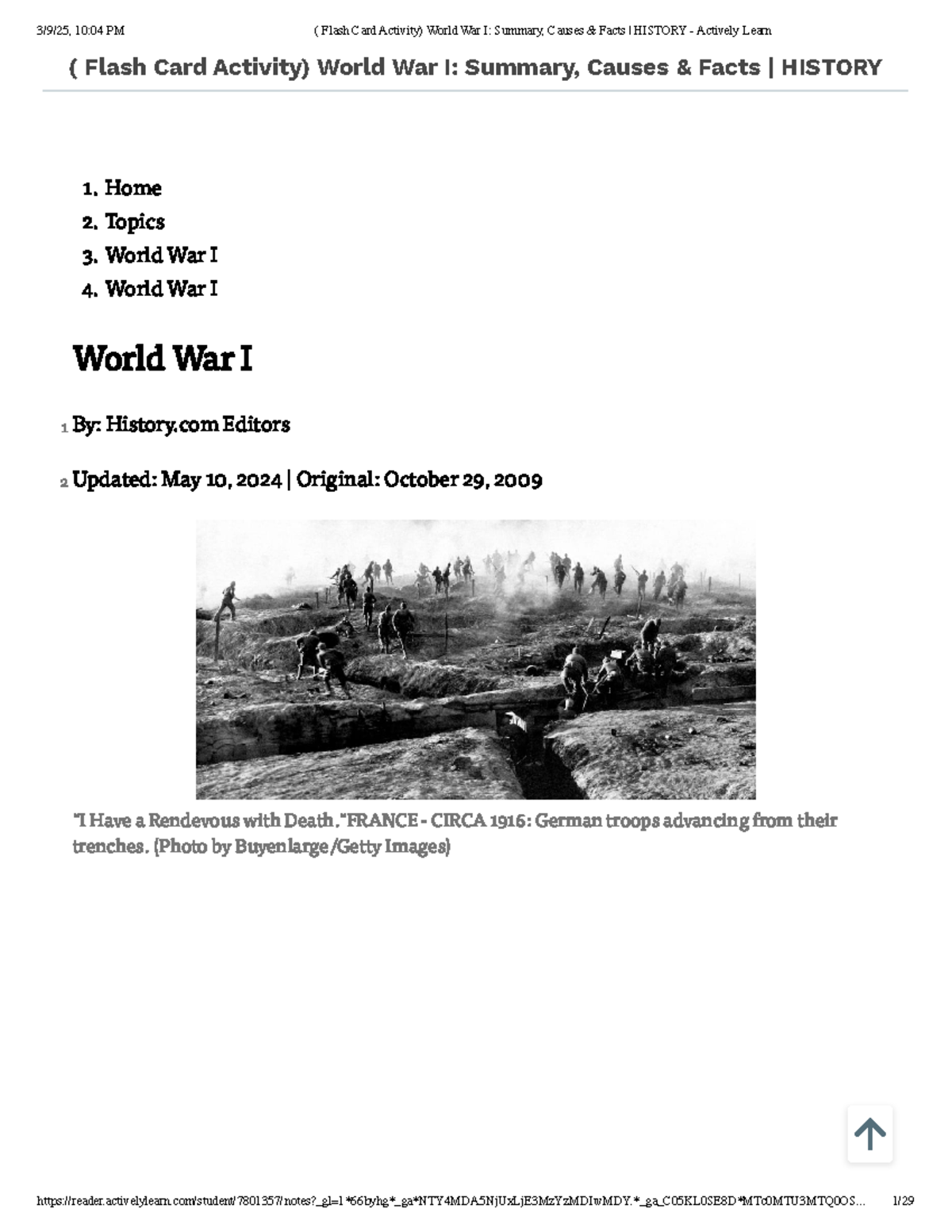 World War I Overview: Key Causes, Major Battles, and Lasting Impacts ...