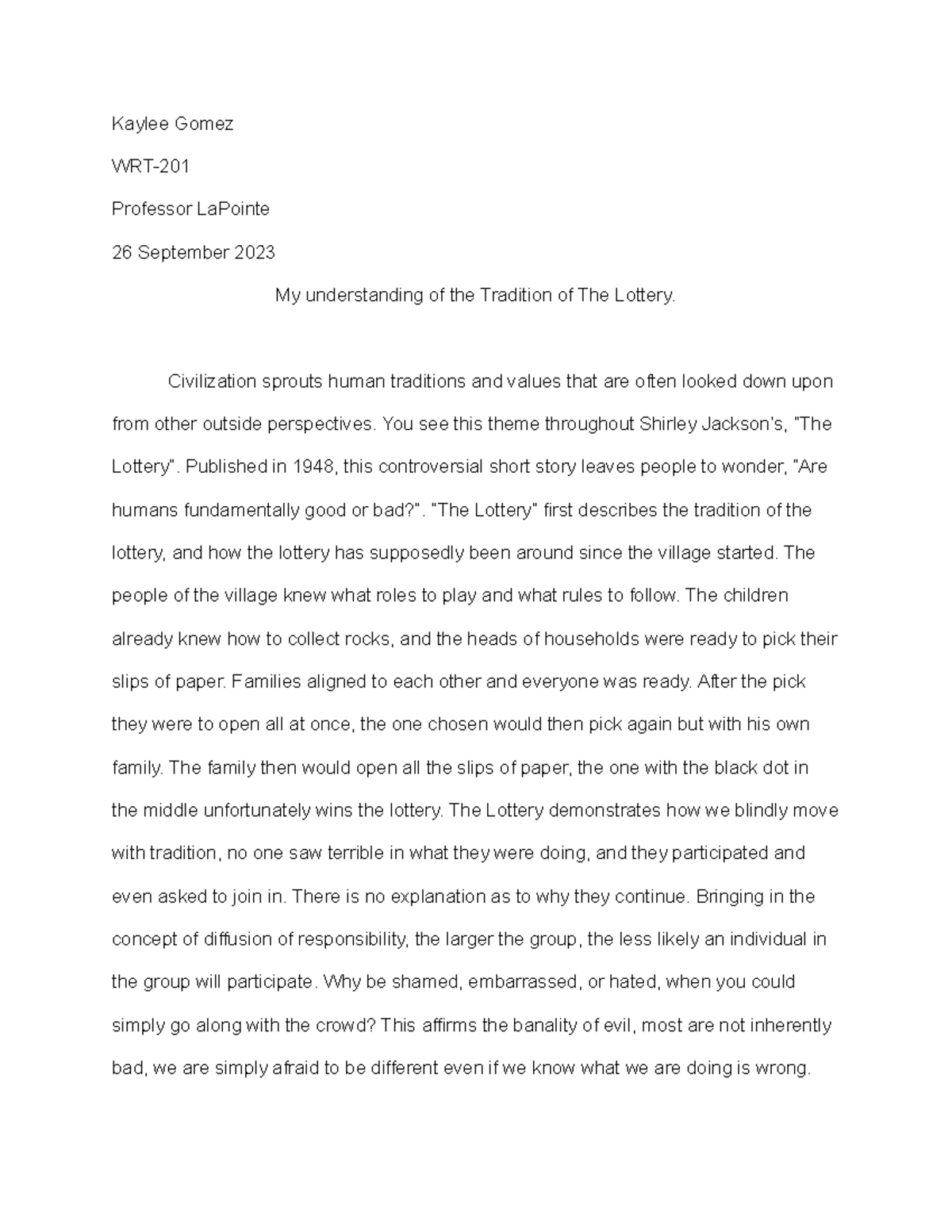 My Understanding of the Tradition of The Hittites - Kaylee Gomez WRT ...