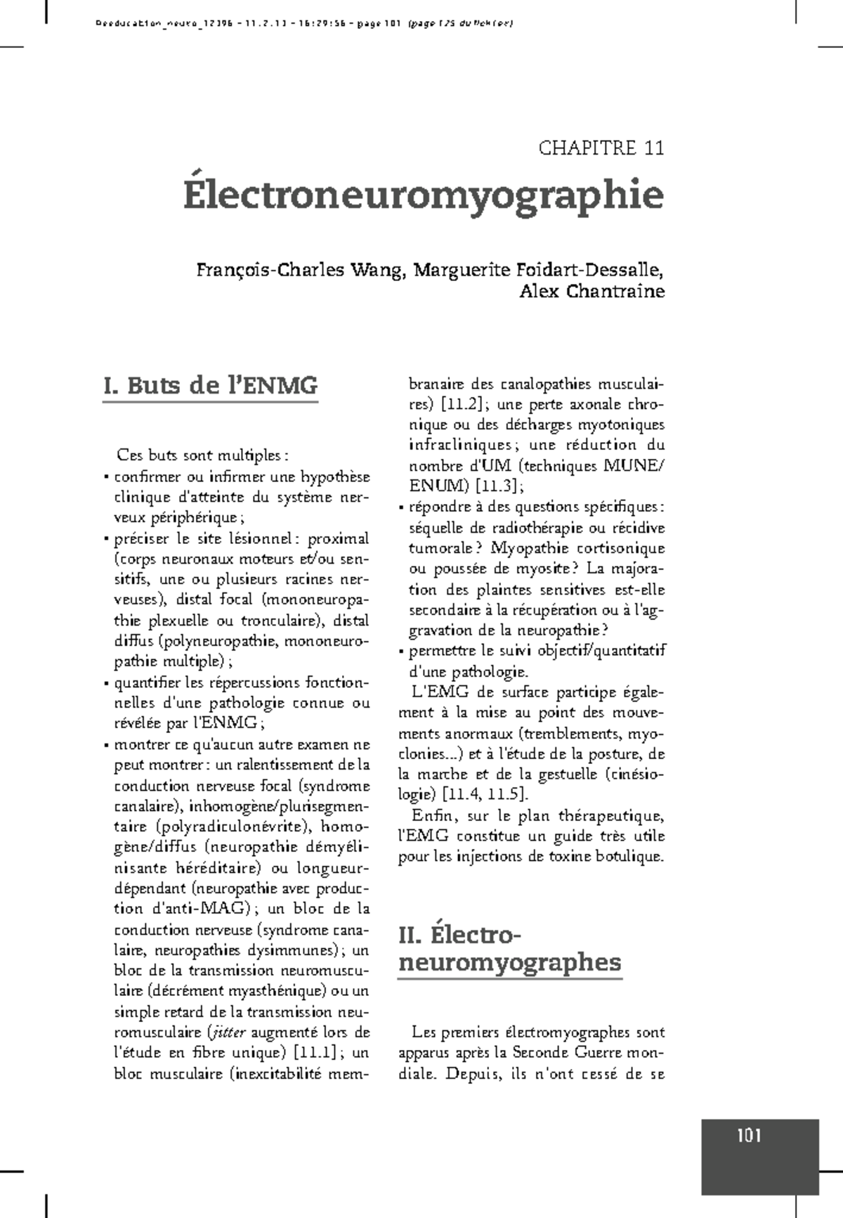Reeducation Neuro 12396 - Chapitre 11: EMG et Techniques de ...