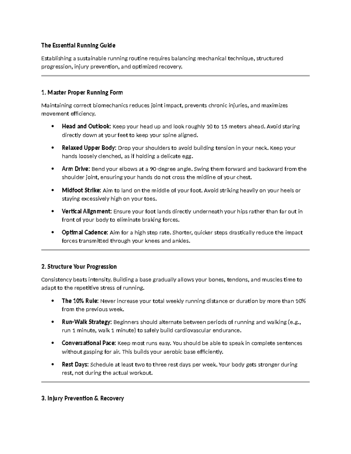 Running Essentials: A Guide to Technique, Progression & Injury ...