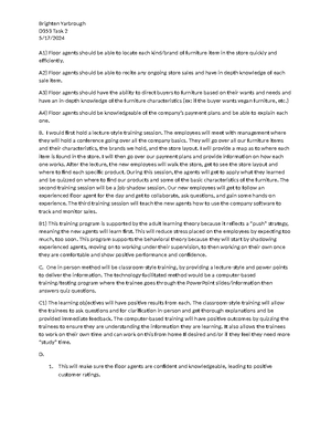 D353 task 2 - Passed 1st Attempt - Amanda Miller D Professor Slack ...