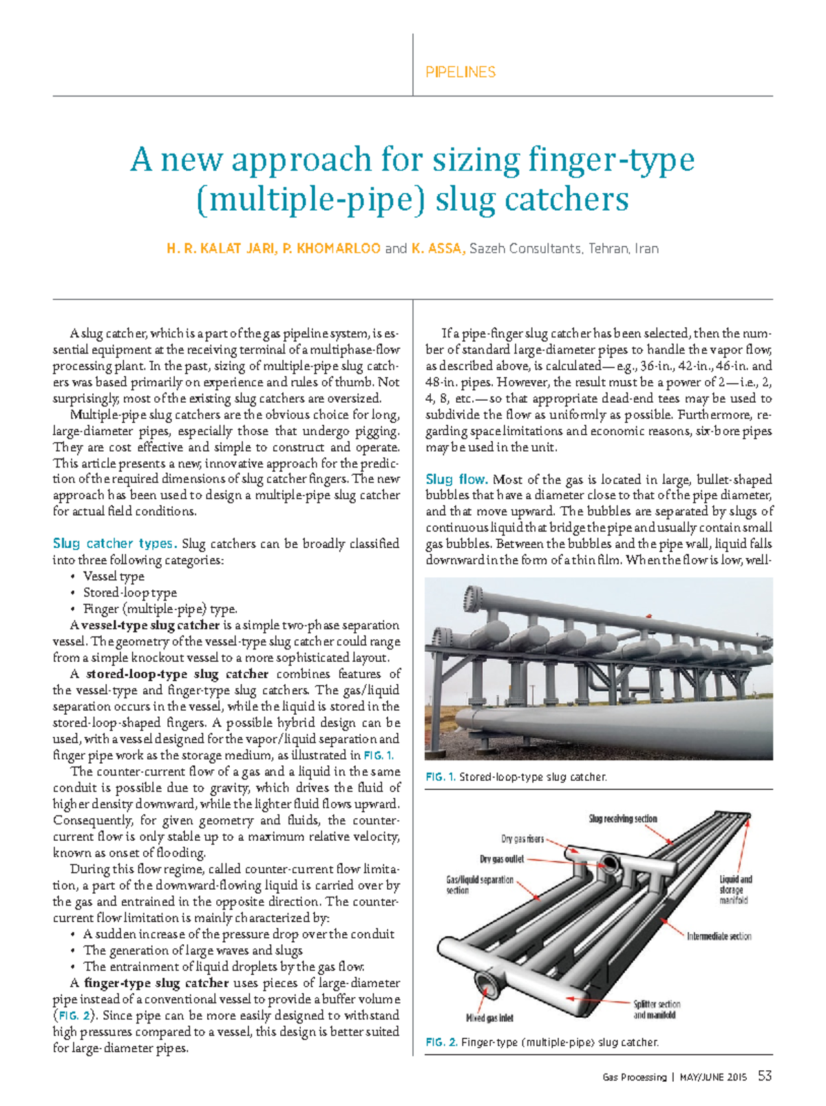 Innovative Sizing Method for Finger-Type Slug Catchers in Gas ...