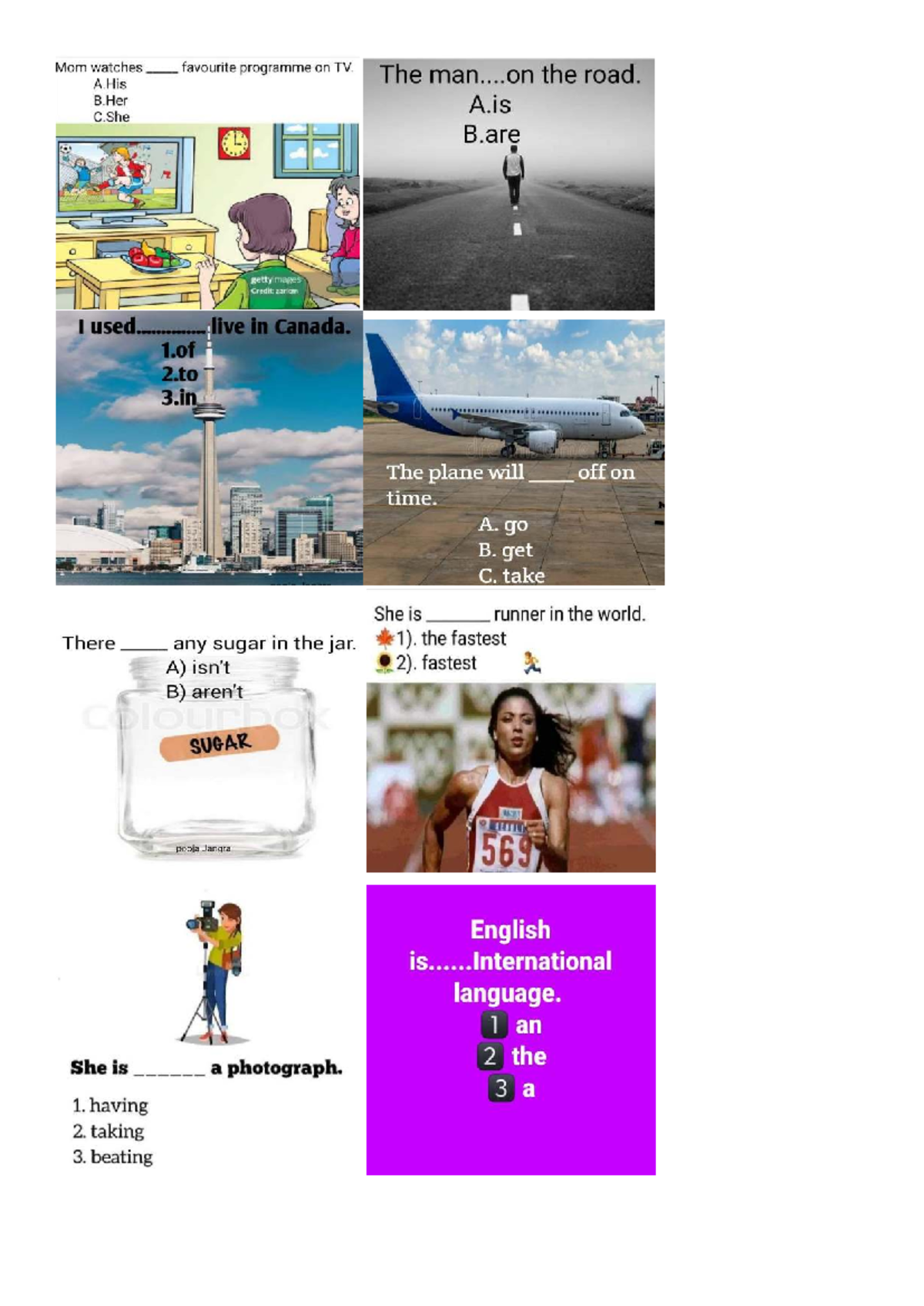 Cwiczenia obrazkowe: English Language Practice Exercises - Studocu