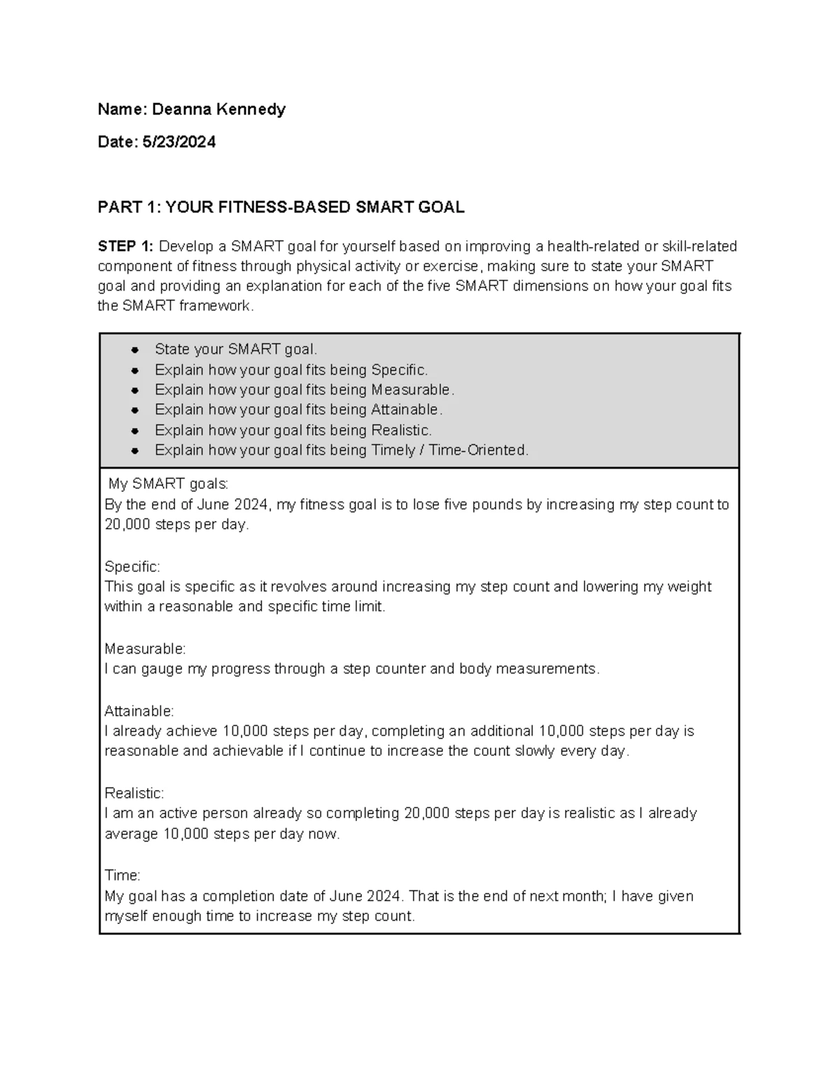 Milestone 2 health, fitness, and wellness milestone 2 - Unit 2 ...