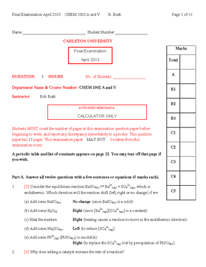 Equation Sheet - Chem 1002 - 13 R values Conversion Factors 0 L atm mol ...
