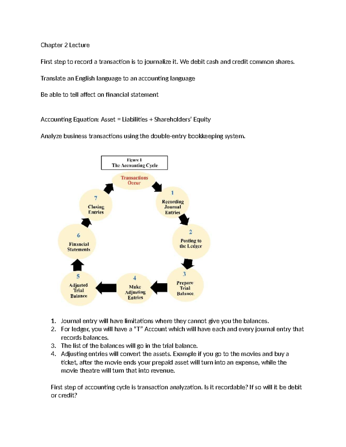 Commerce 1AA3 - Chapter 2 Lecture: Journalizing Transactions and ...