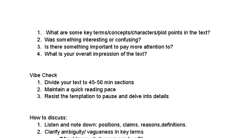 HSH Primer: Key Points and Discussion Techniques for Text Analysis ...