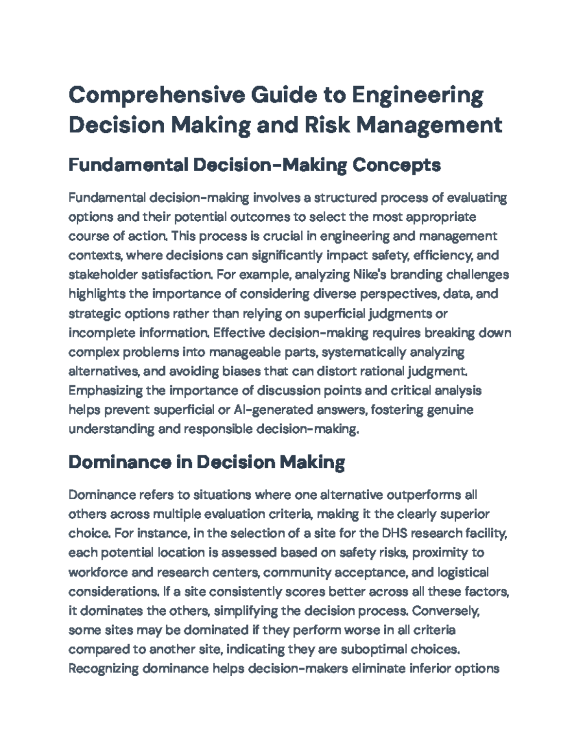Engineering Decision-Making: A Comprehensive Guide on MCDA & Biases ...