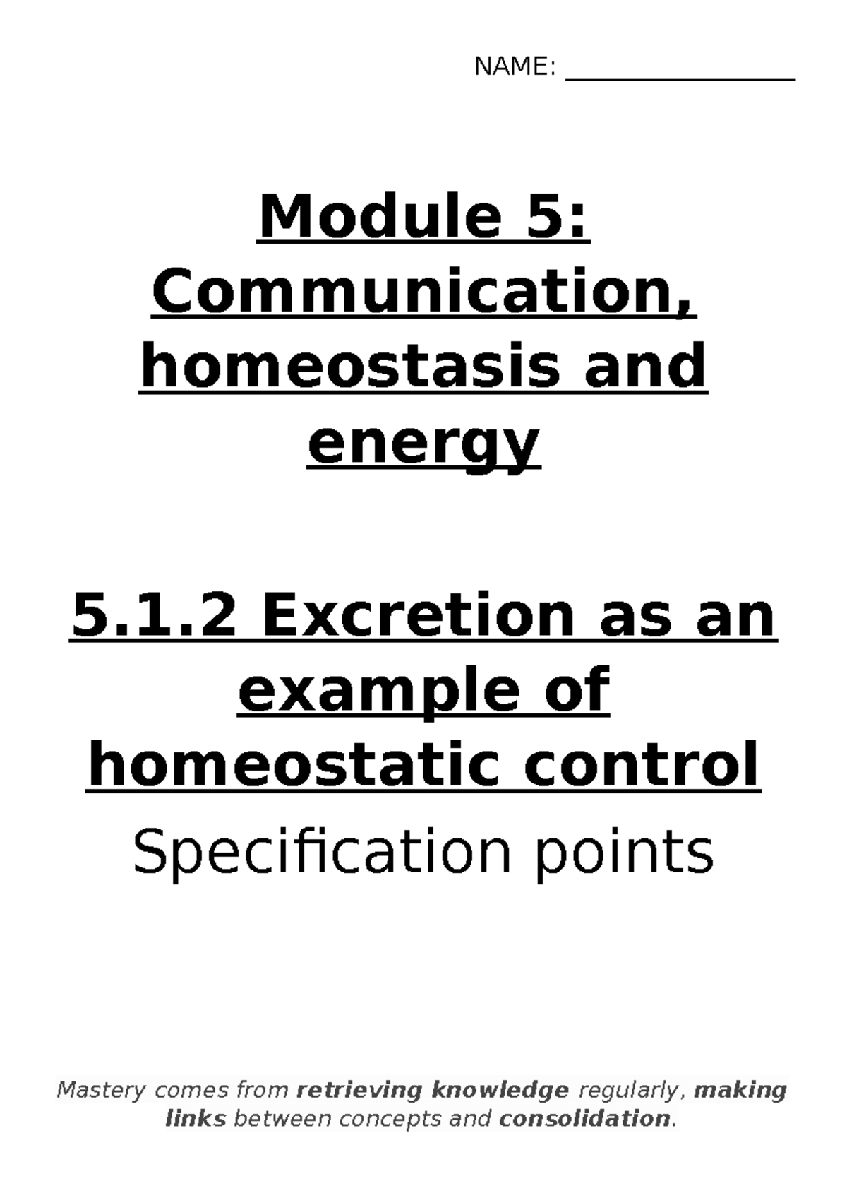 A2-5 - NAME: __________________ Module 5: Communication, homeostasis ...