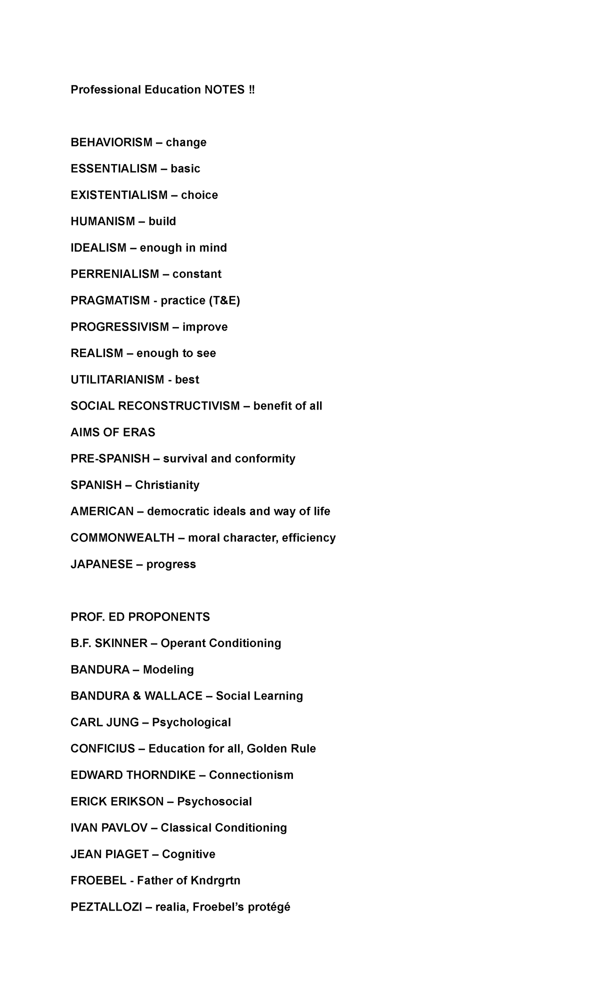 Prof Ed Final Exam Reviewer - Comprehensive Notes - Studocu