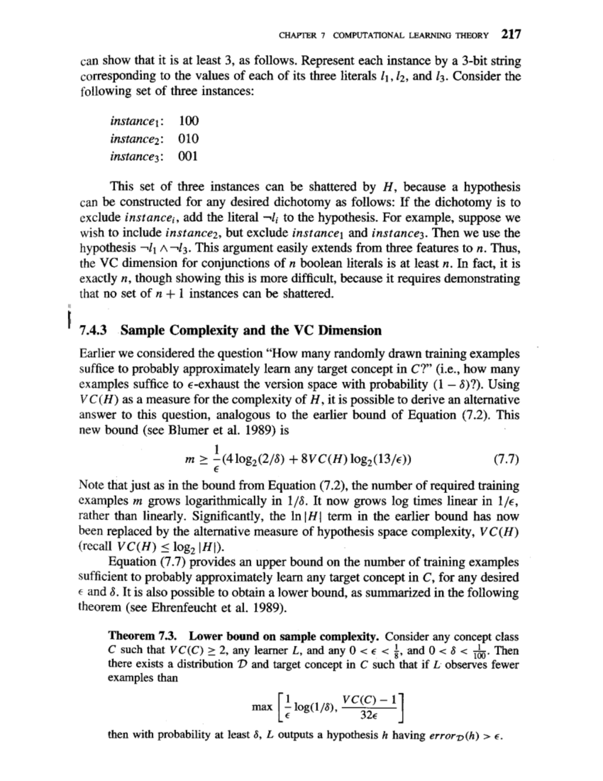 Machine Learning (ML) Concepts: VC Dimension & Sample Complexity - Studocu