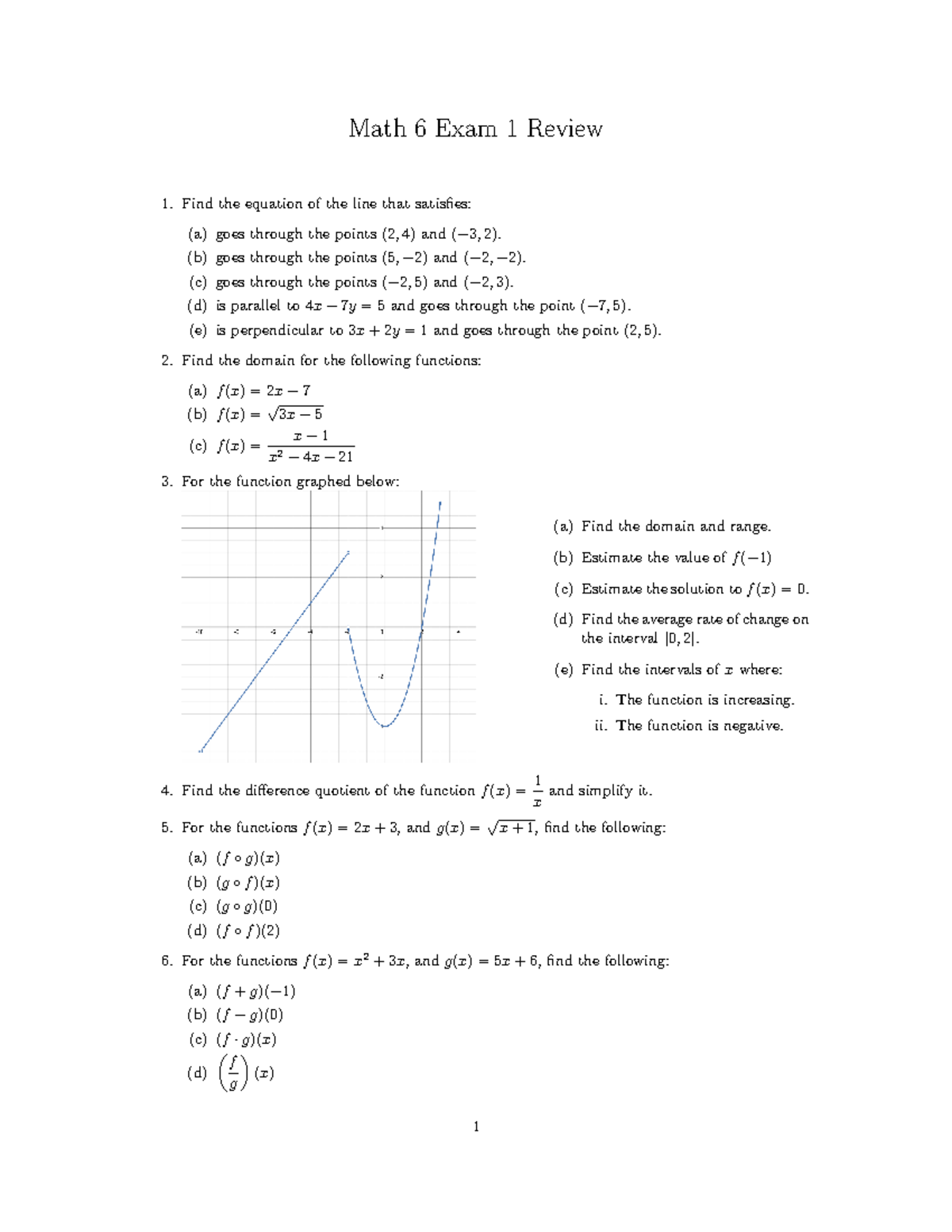 Math 6 Exam 1 Review: Notes & Solutions for Key Concepts - Studocu