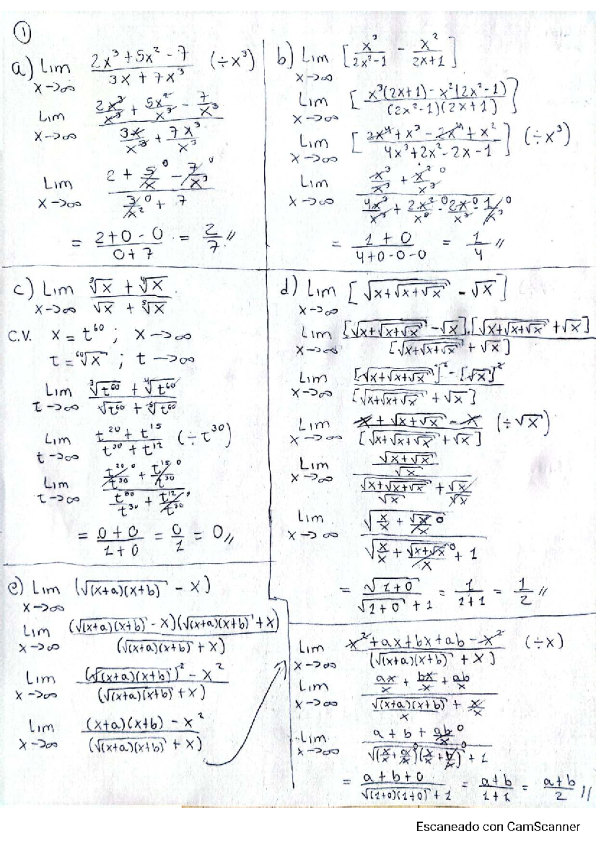 Práctico 2 - Límites y Cálculo de Límites (Cálculo I) - Studocu