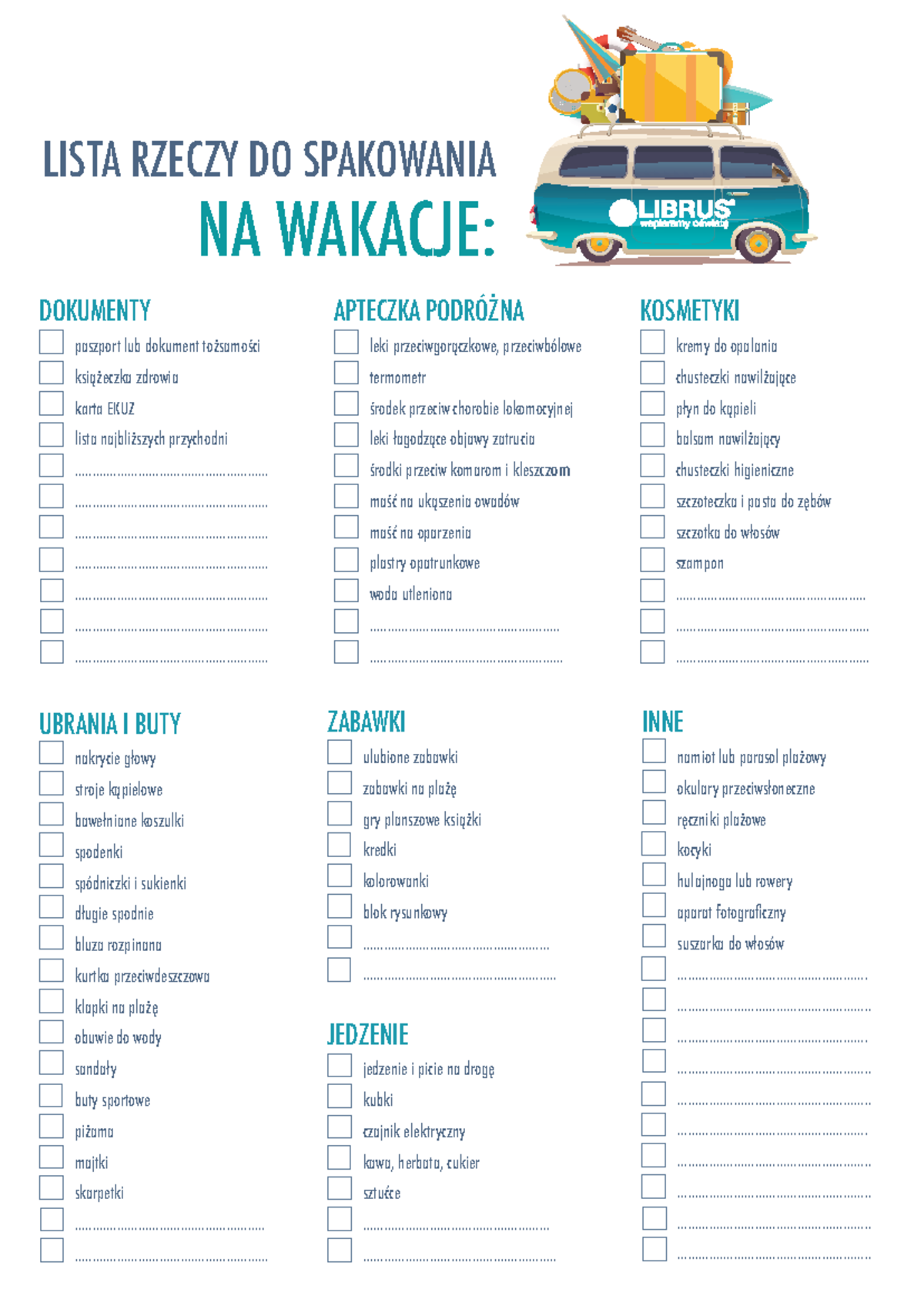 Lista Rzeczy do Spakowania na Wakacje: Dokumenty i Akcesoria - Studocu