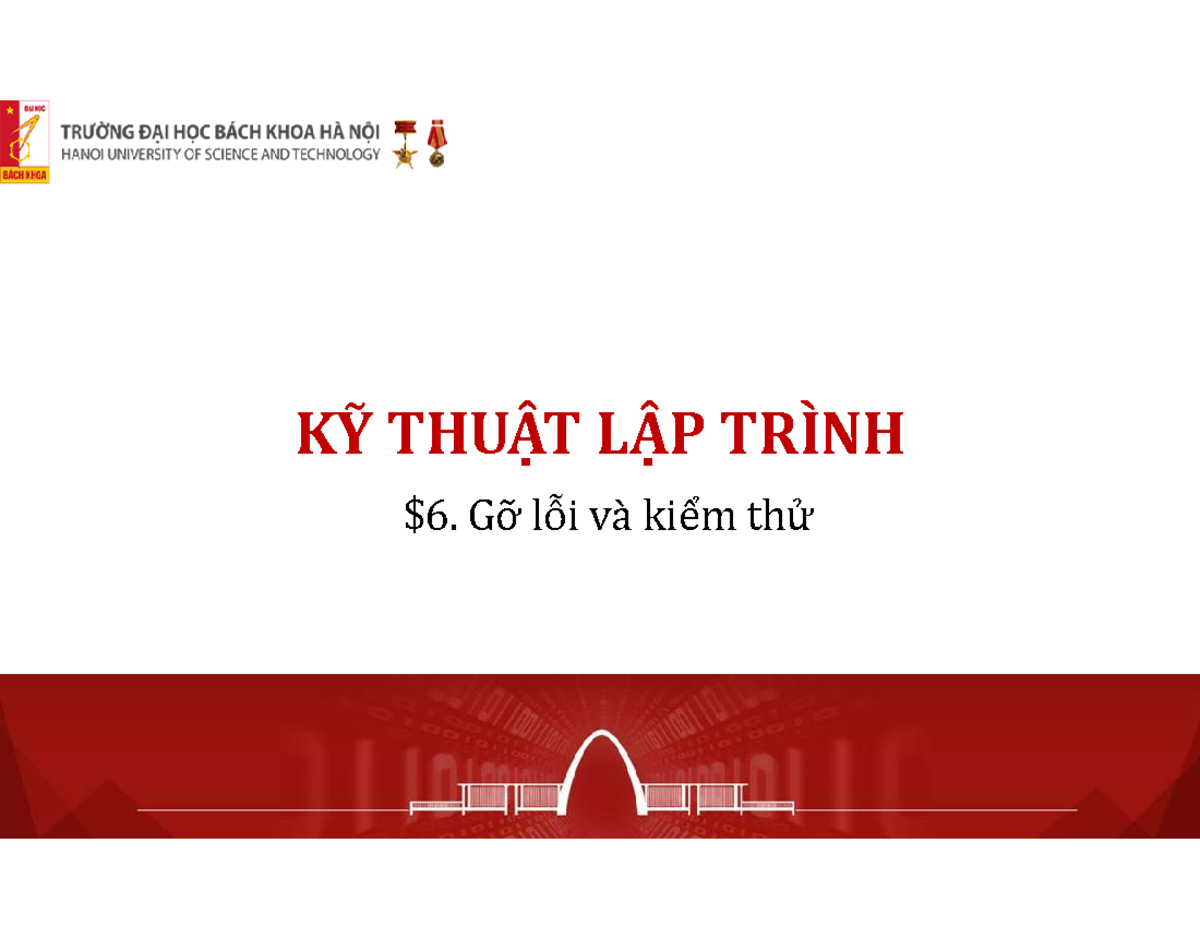 KT lap trinh 05-2022 - ktkt thầy Lê Cảnh Nam - KỸ THUẬT LẬP TRÌNH $6 ...